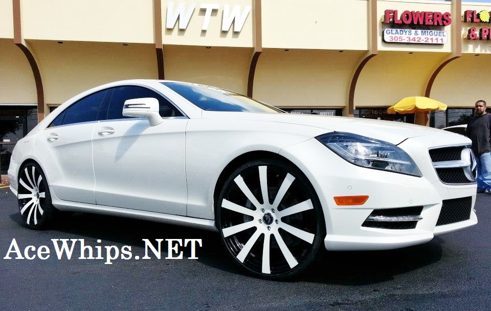 Ace-1: WTW Customs- White 2013 Mercedes-Benz CLS550 on 22" Convavo ...