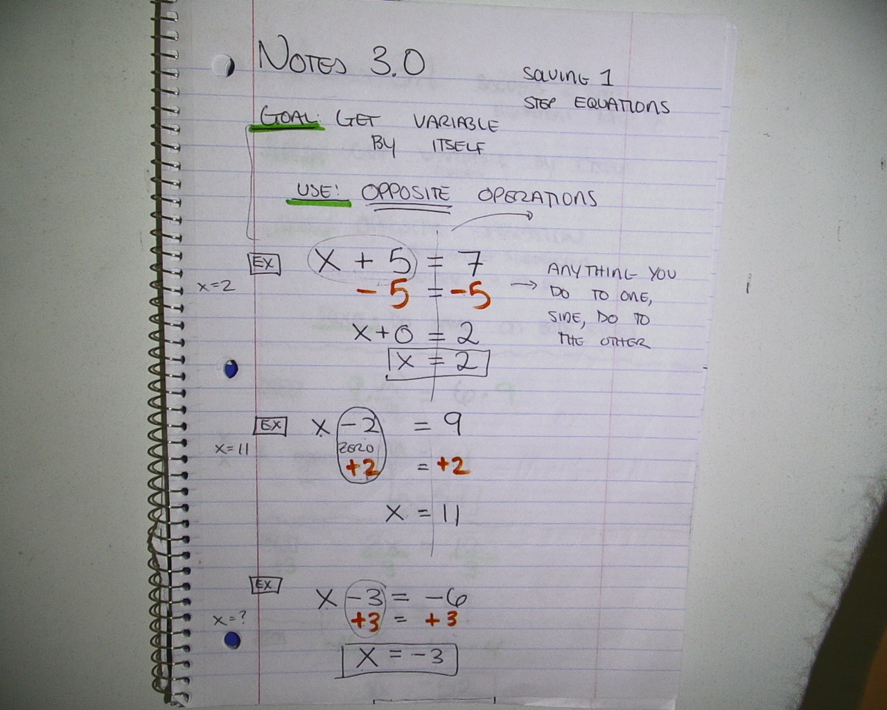 Mr. Brzenski's Math Class: Pre Algebra Notes 3.0 and 3.1