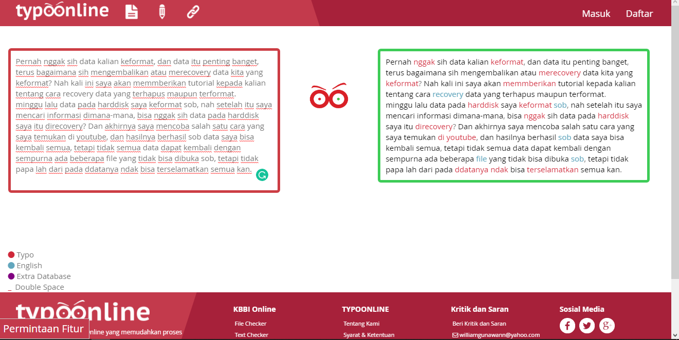 Cara Mudah Dan Cepat Cek Typo Dokumen Secara Online - Adh Blog