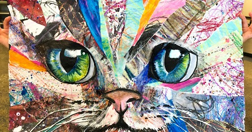 Elements of the Art Room: Collage Animal Faces