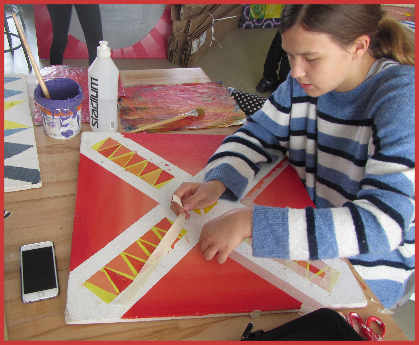 The Visual Arts Studio: Rhythmic Layering in Music and Visual Arts