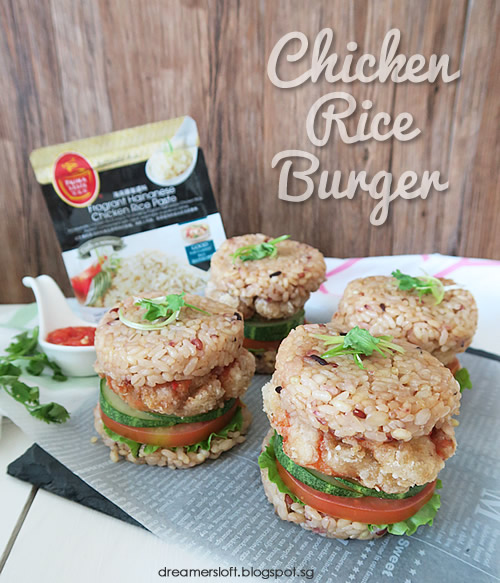 DreamersLoft: Chicken Rice Burger