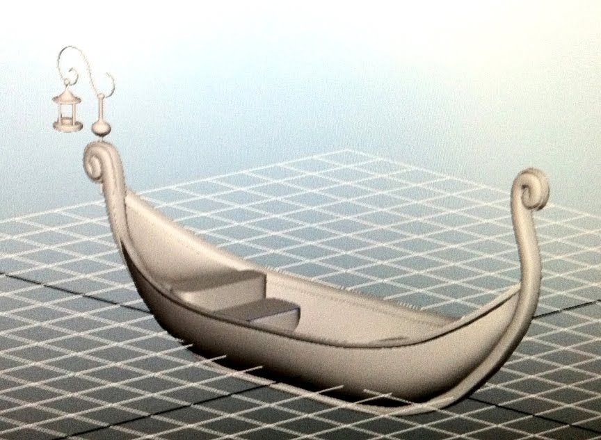 Ashley's Art: First Maya Model: Tangled Boat