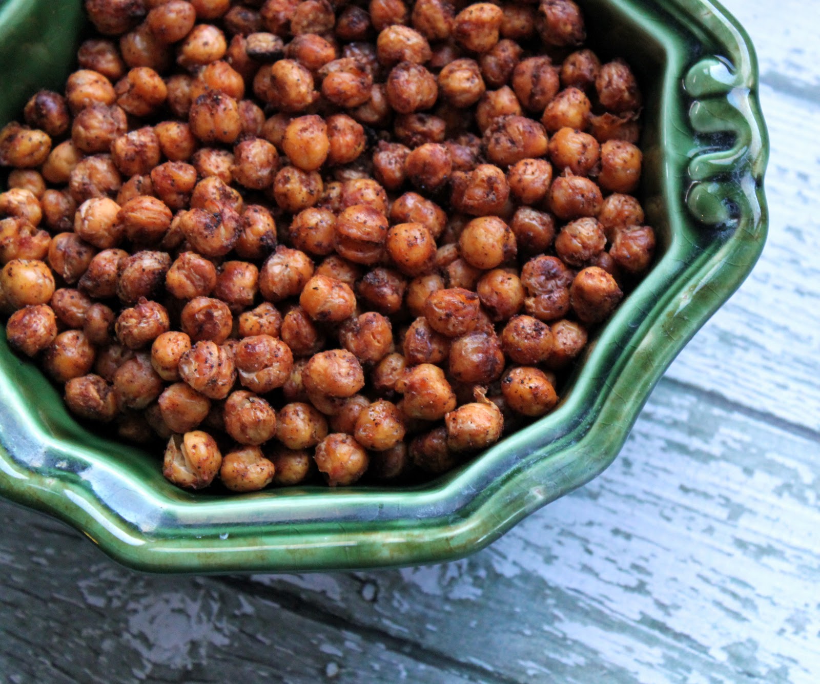 Easy, Healthy Snack ~ Spice Roasted Crunchy Chickpeas Recipe - The ...