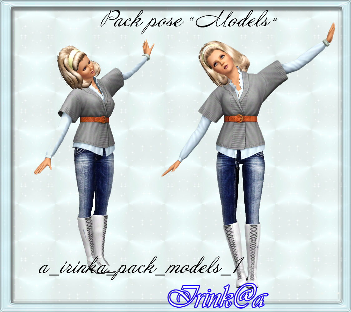My Sims 3 Blog: Models Pose Pack by Irink@a