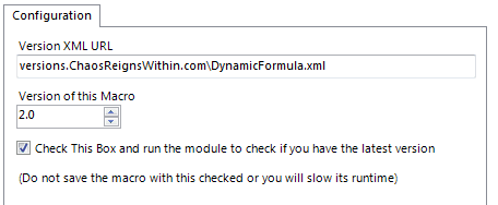 Chaos Reigns Within: Macros - Version