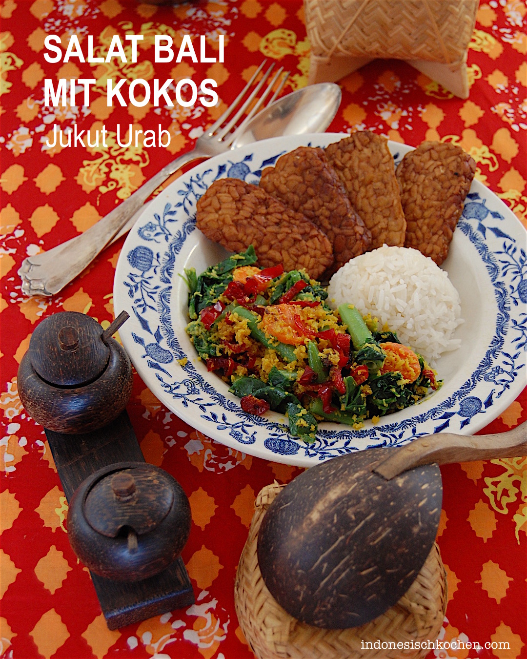 Salat Balinesisch mit Kokos, Jukut Urab