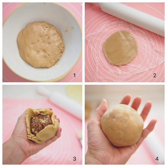 Five Nuts Mooncake with XO Sauce - BAKE WITH PAWS