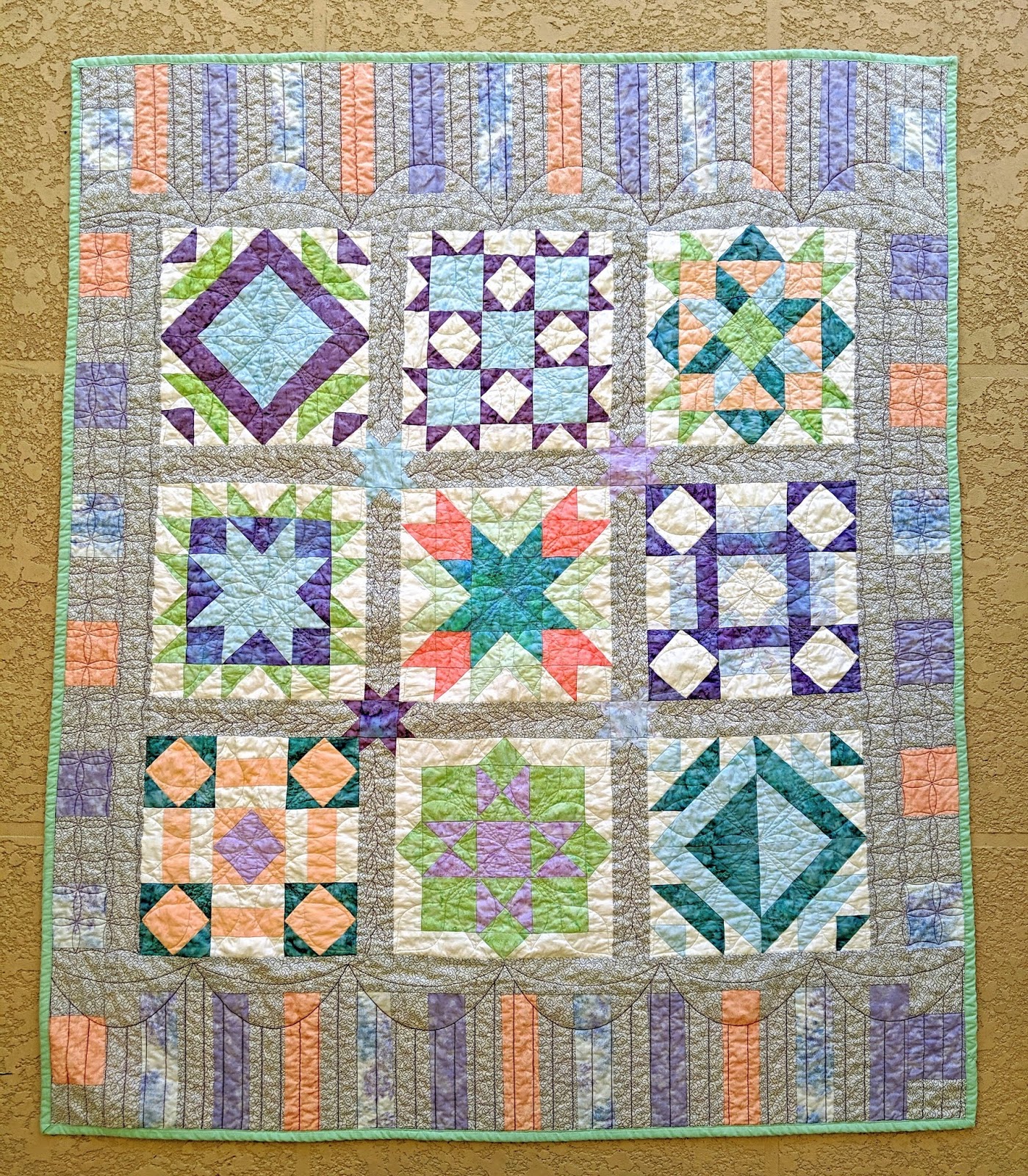 Pastel Sampler Youth Quilt