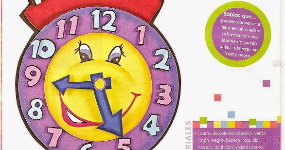 Eu Amo Artesanato: Relógio com Molde e Passo a Passo