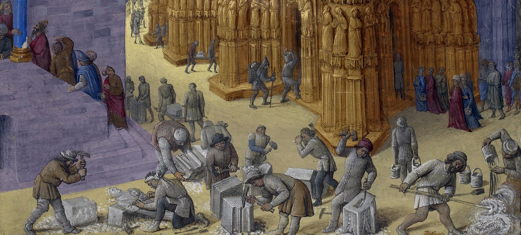 Spencer Alley: Jean Fouquet - Construction of the Temple of Jerusalem