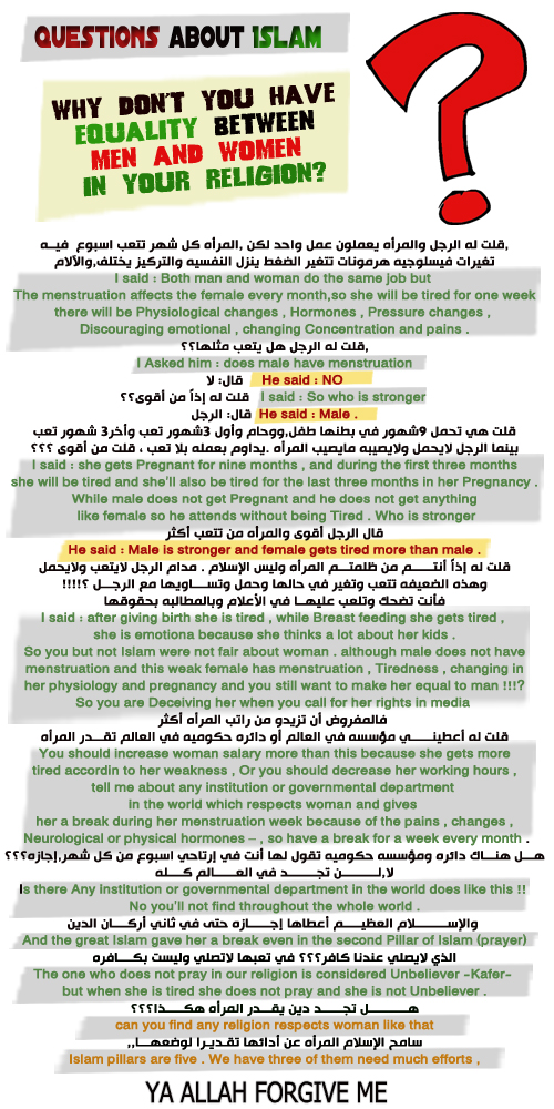 Islam: Questions about Islam 3?