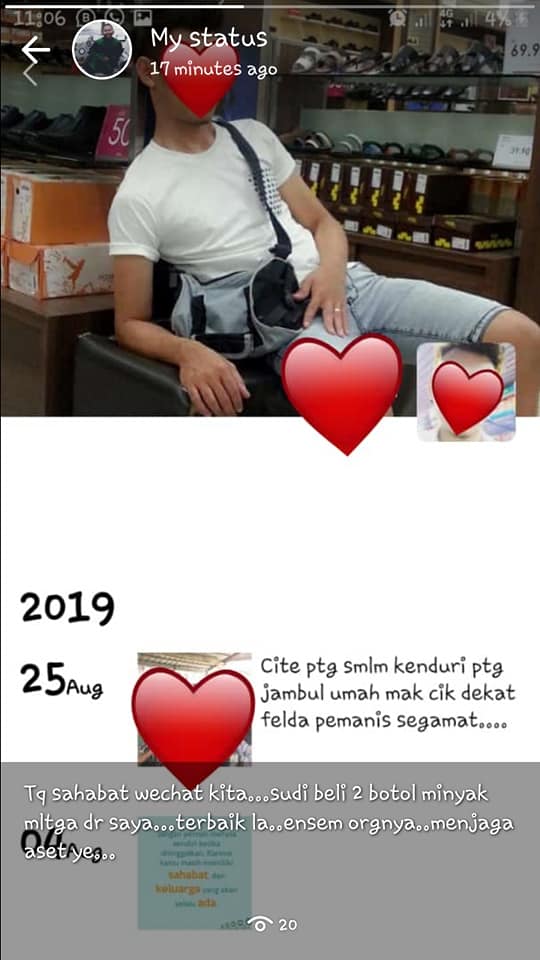 URUT BATIN RIZAL 014-2516376 / 013-5237966: 2 botol mltga