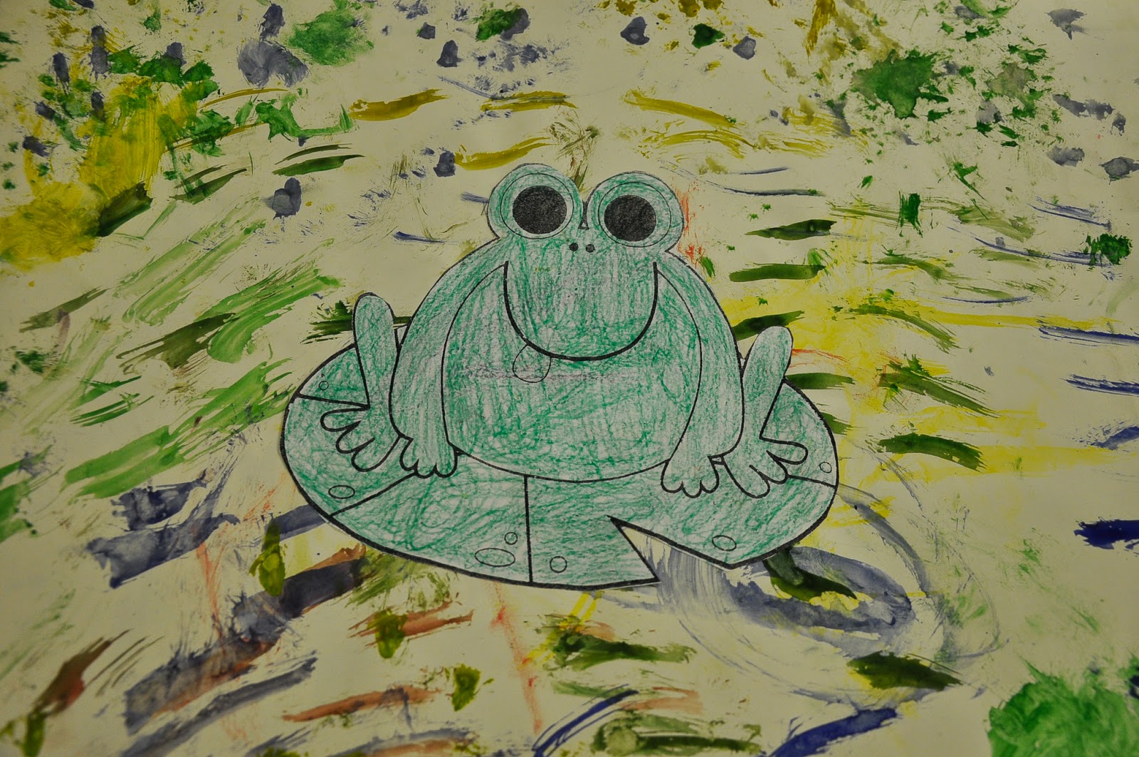 Cook-Wissahickon Art Department: Monet Frog on a Lily Pad