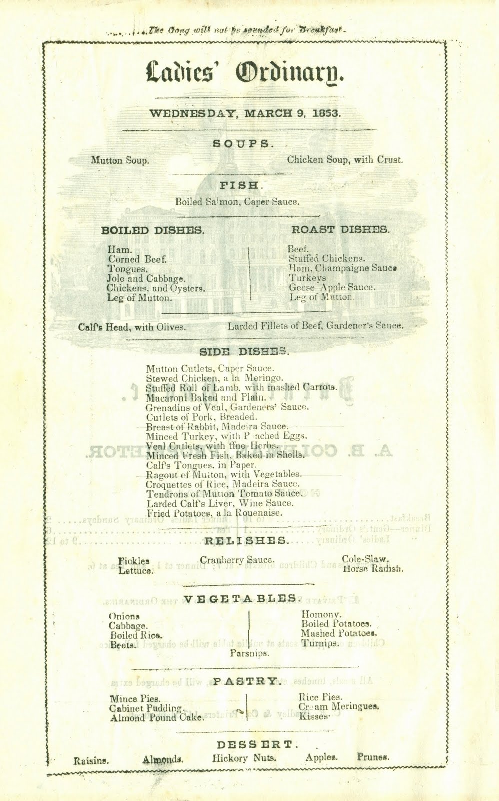 History Restaurant Menu Menu For History Restaurant Al