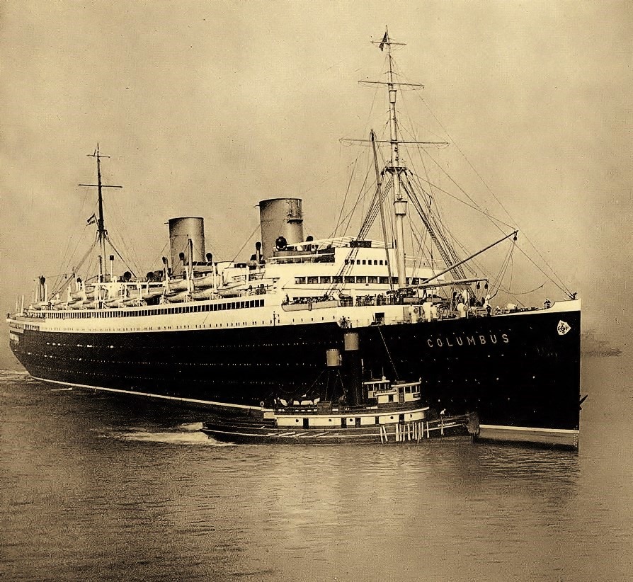 Ships of State - BREMEN the shocking modern German Greyhound