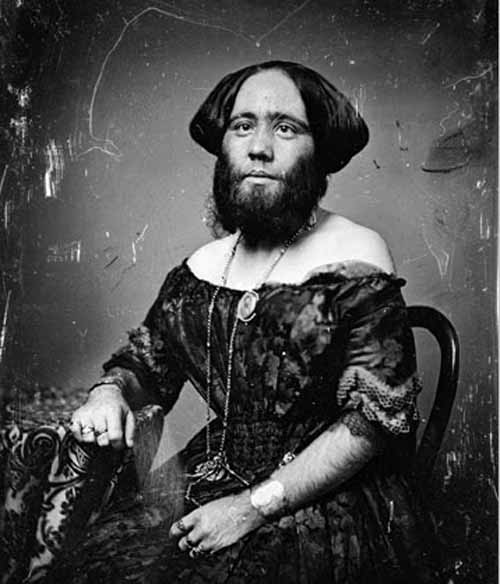 Dr. Gentleman's Wagon Tracks: The Bearded Lady Then and Now: Madame ...