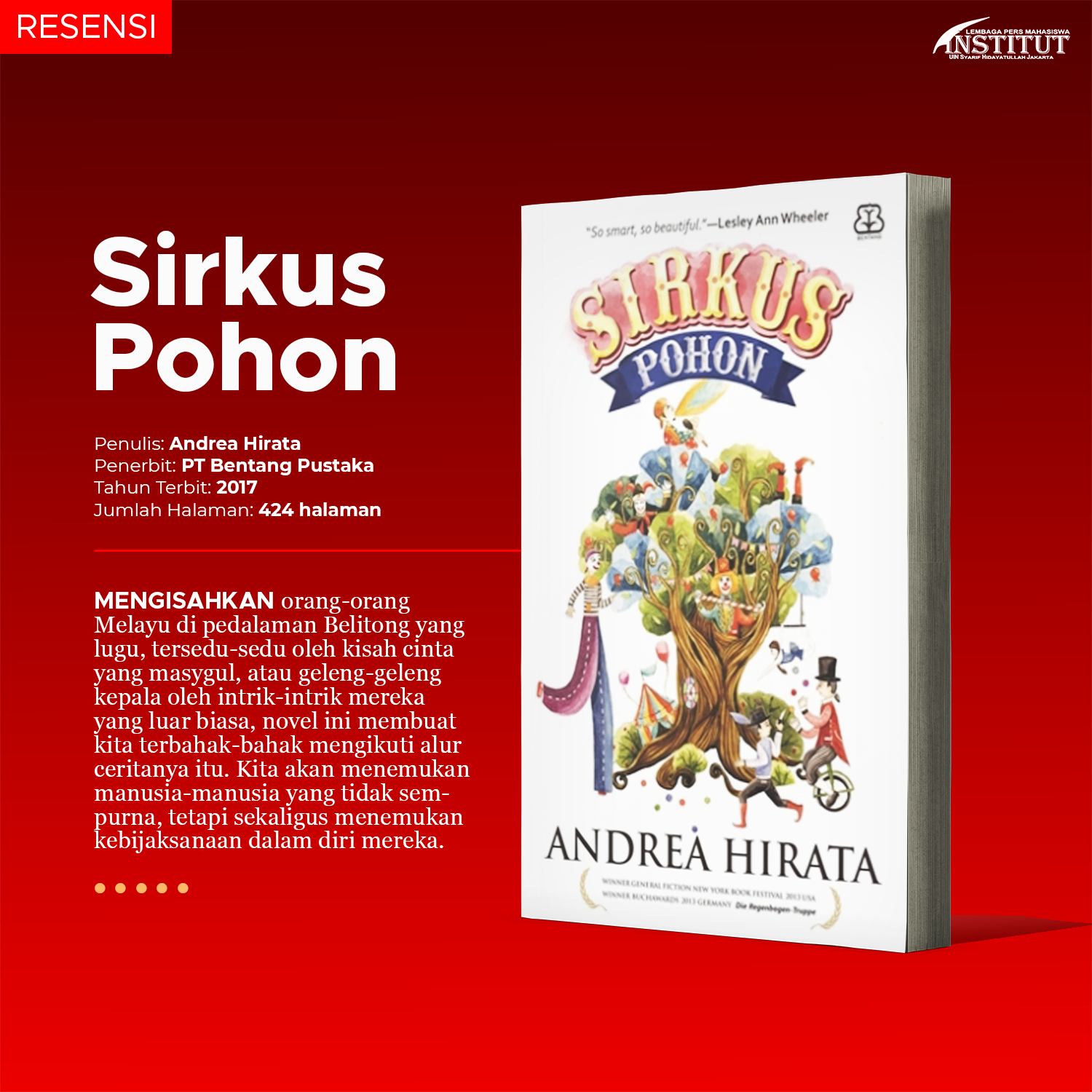 Menyusuri Sirkus Pohon yang Damai | PERSMA INSTITUT - UIN JAKARTA Menyusuri Sirkus Pohon yang Damai | PERSMA INSTITUT - UIN JAKARTA