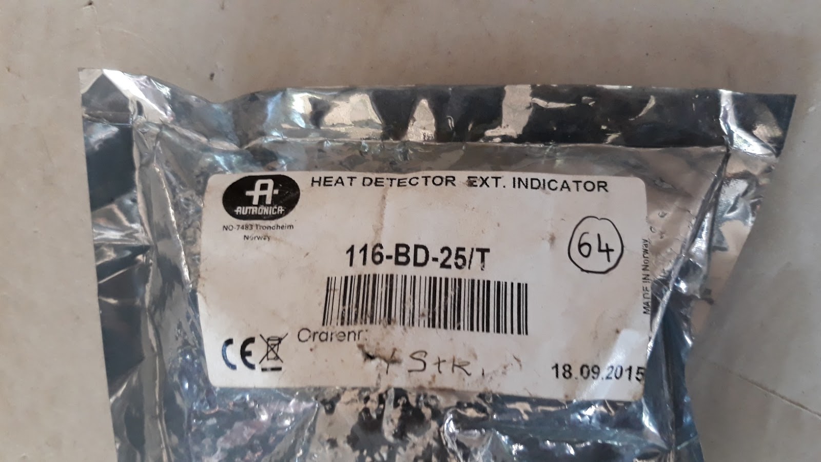 HEAT DETECTOR EXT.INDICATOR - Aeliya Marine HEAT DETECTOR EXT.INDICATOR - Aeliya Marine