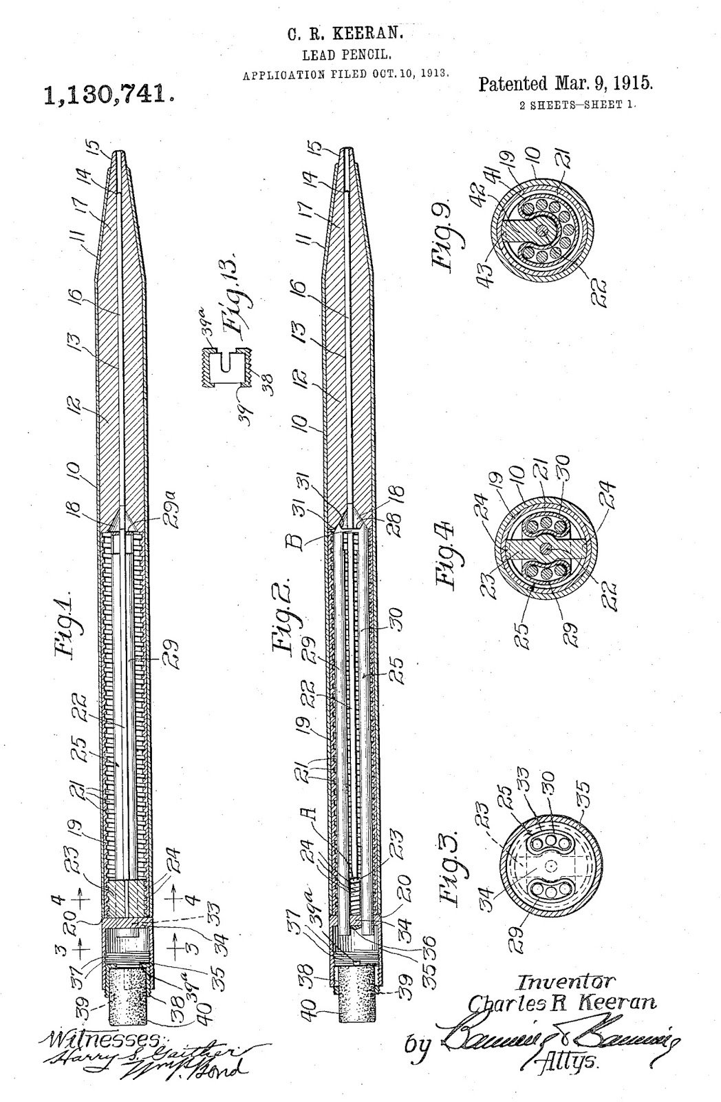 The Leadhead's Pencil Blog: A Short Anatomy Lesson in Early Ever Sharps