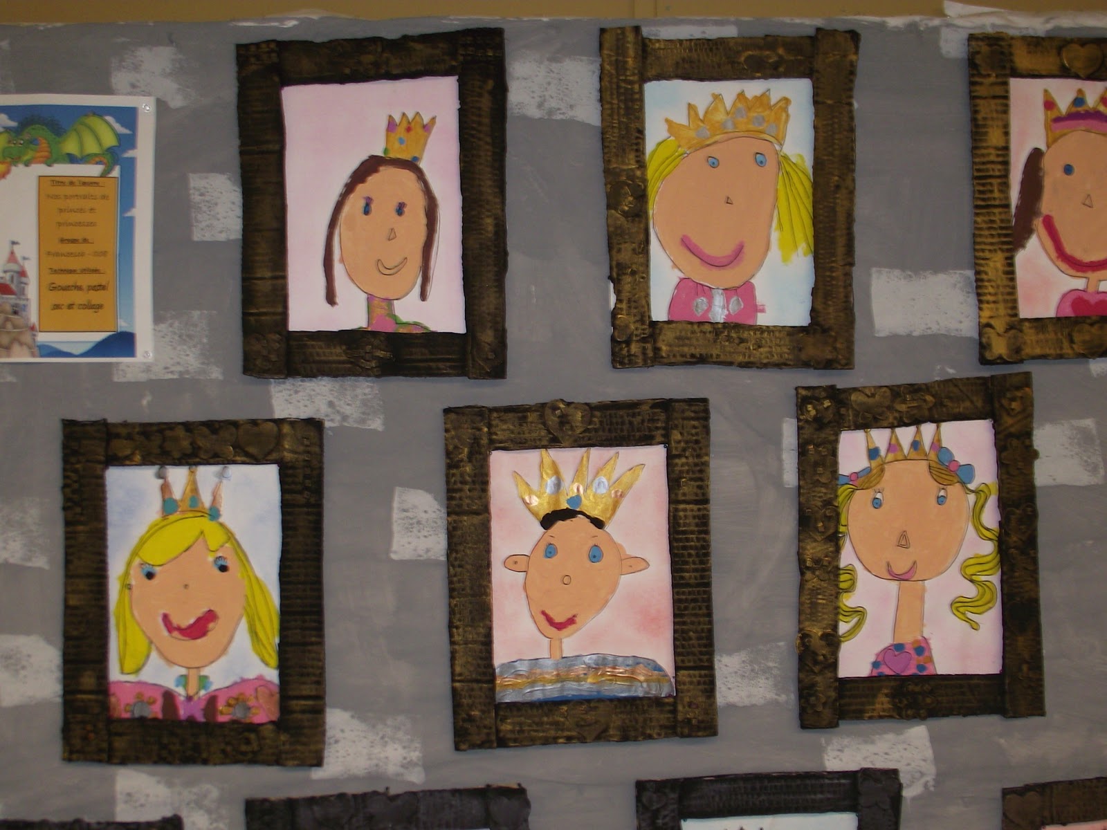 La maternelle de Francesca: Nos portraits de princes et princesses. Le ...