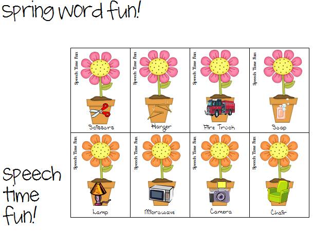 Spring Word Fun! - Speech Time Fun: Speech and Language Activities