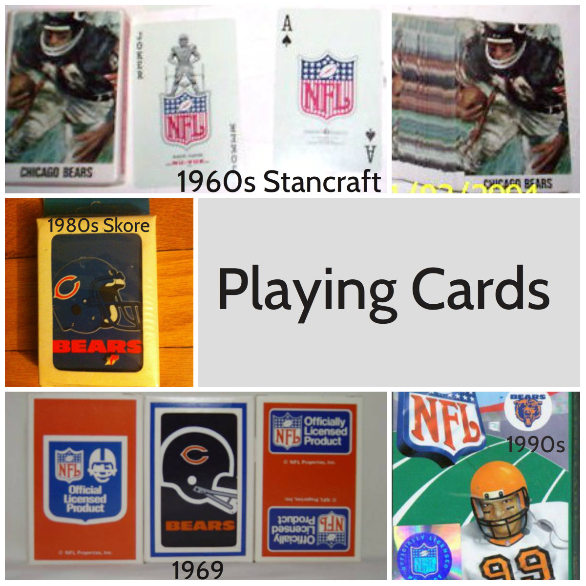 BearFanatic34's Chicago Bears Collection: Playing Cards