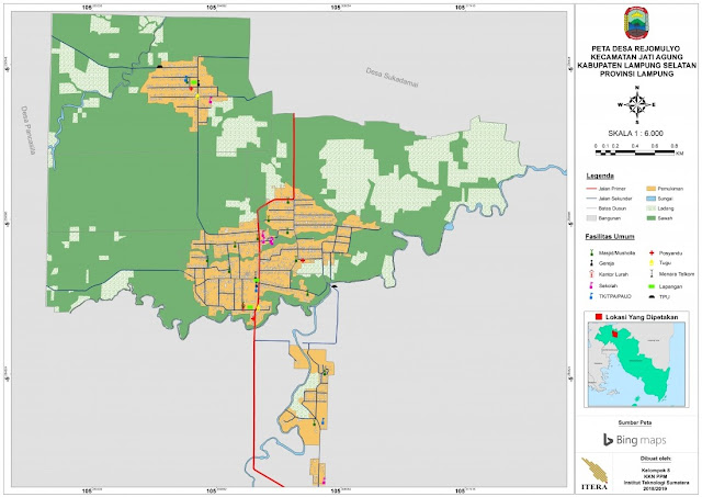 Map Desa Rejomulyo, Jati Agung, Lampung Selatan | Desa Rejomulyo