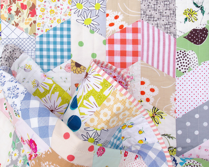 Red Pepper Quilts: One Patch Quilt :: Diamonds