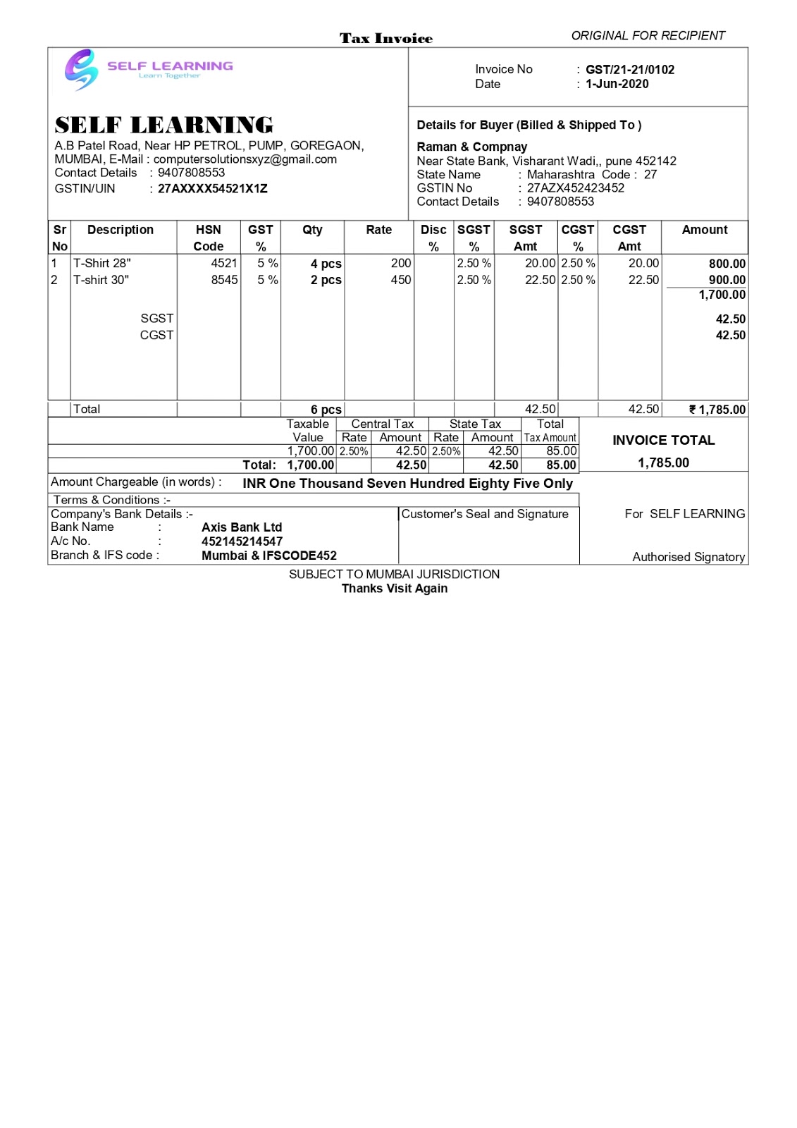 12 Tally Invoice Format ! Tally TDL ! Invoice Configuration ! Self ...