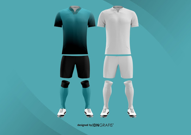 Download Mockup Baju Jersey Sepakbola CDR - IDN GRAFIS