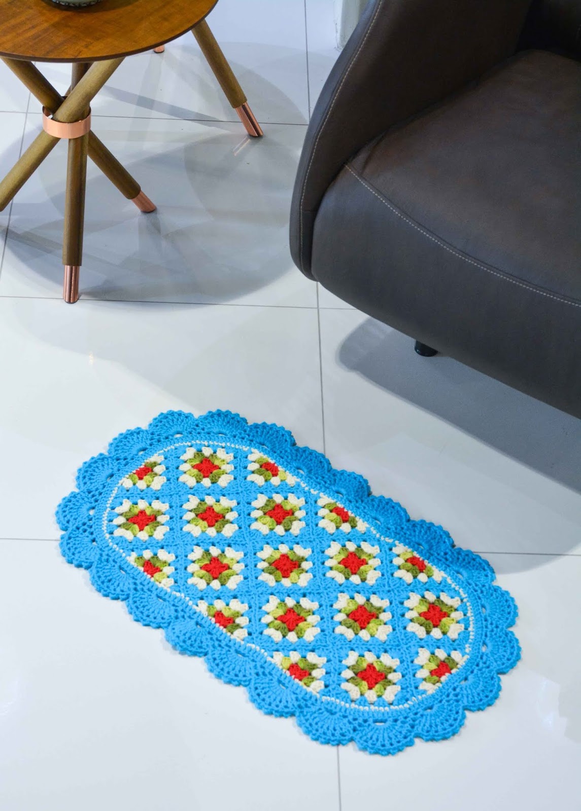 Tapete de Crochê Squares