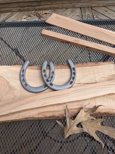 Rustic Horseshoe Tack/Coat Rack