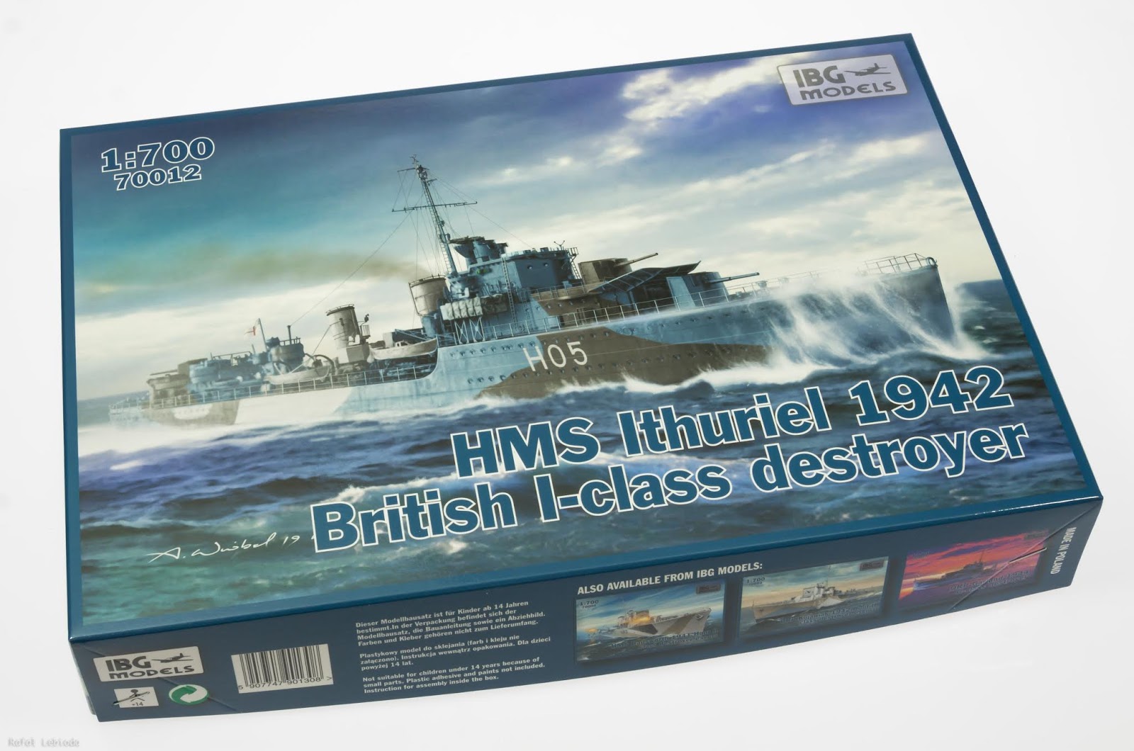 MODEL SECTOR: HMS ITHURIEL 1942 British I-class destroyer / 1/700, IBG ...