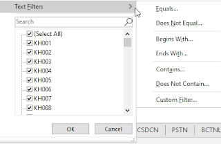 TEXT FILTER TRONG EXCEL ~ Excel Thỉnh Vũ