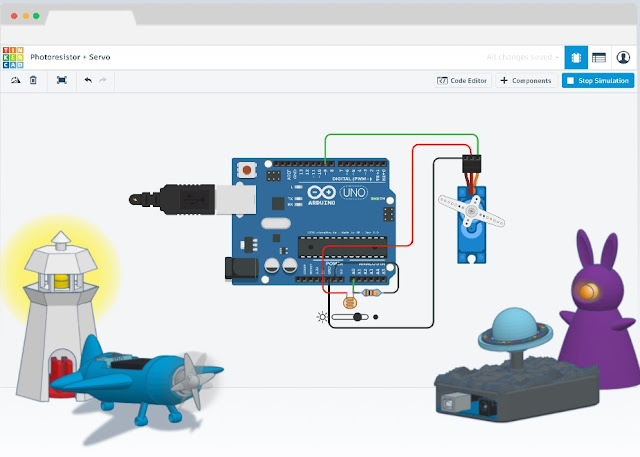 Tinkercad Circuits deixa-te brincar com Arduinos simulados no browser ...
