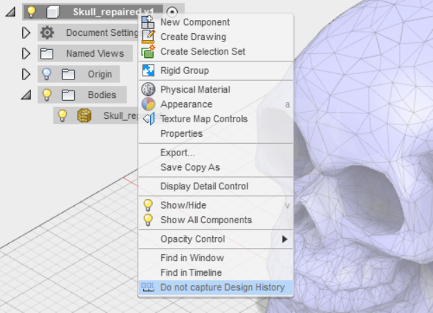 DiscoverThat - Journal: Fusion 360 Mesh to Body