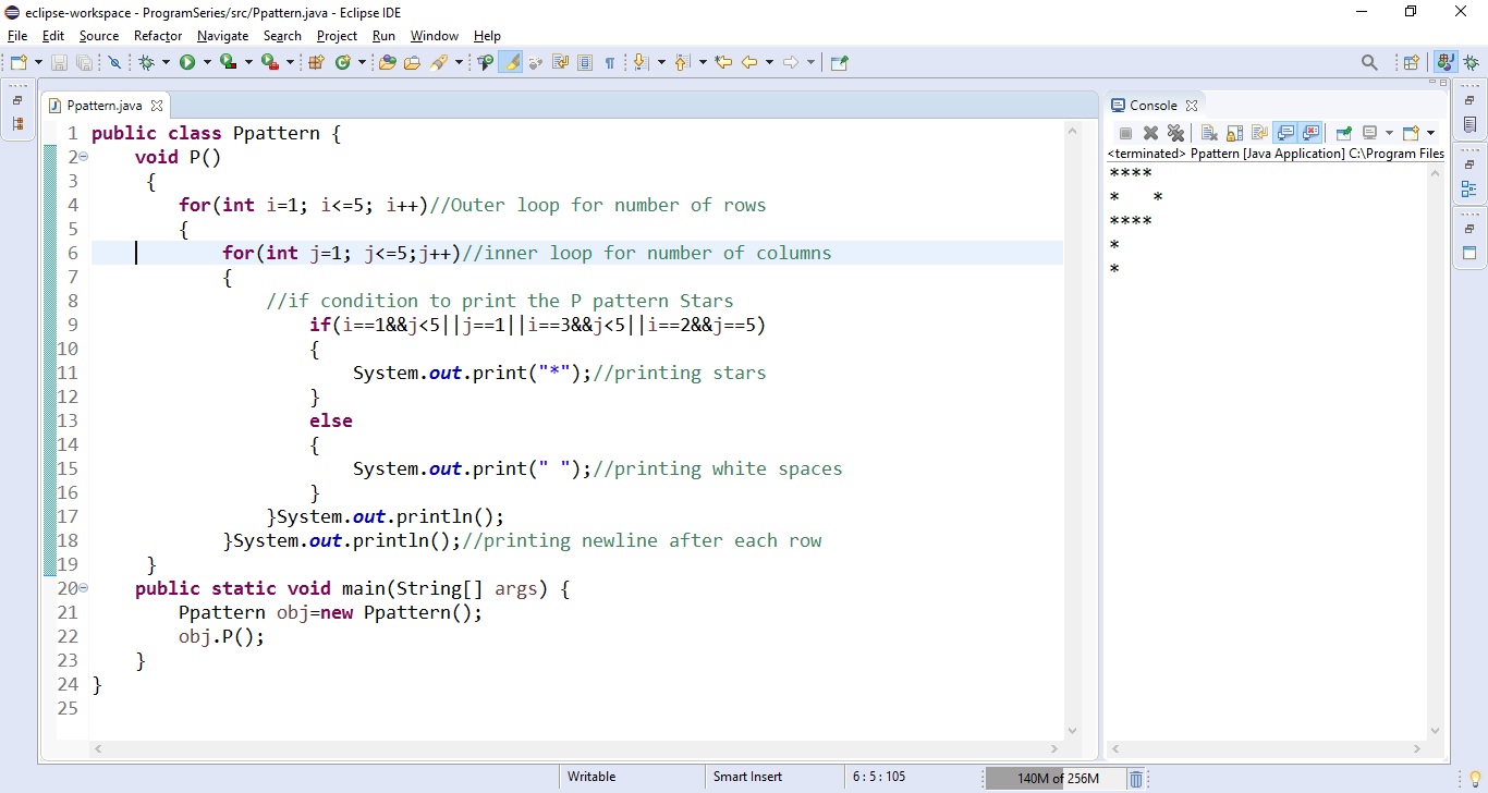 Basic Java Programs: P