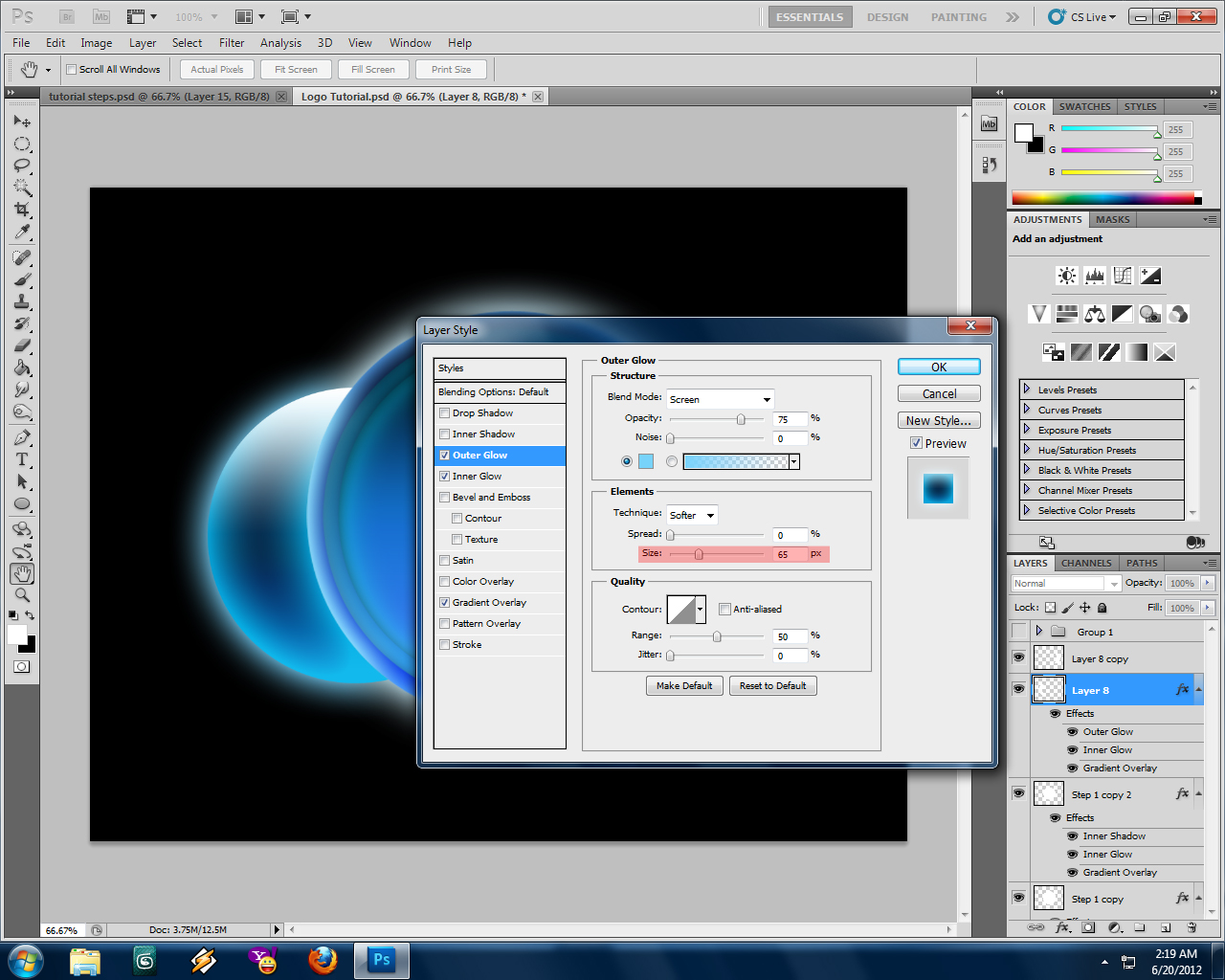 V3N0M's - 2D and 3D art: Photoshop Logo Tutorial