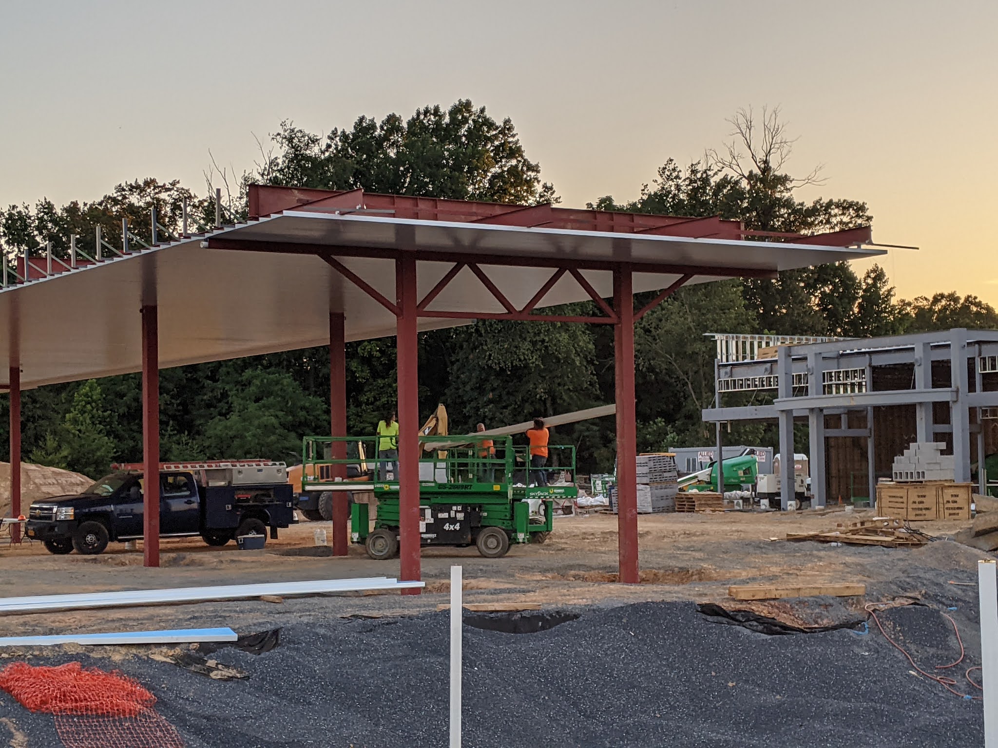 Sam Eig: Gas pump canopy installation underway at Royal Farms in ...