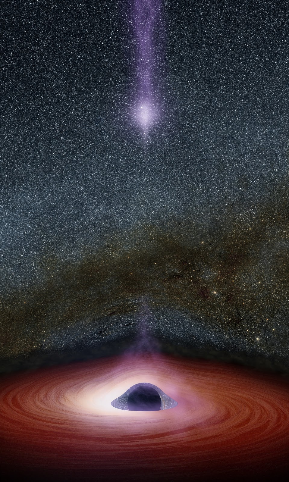 Artist’s impression of the Black Hole Flare | Earth Blog