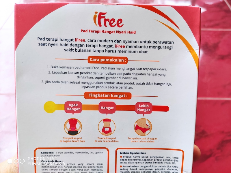 iFree, Pad Pereda Sakit Keram Perut Ketika Menstruasi - Kisah Foto