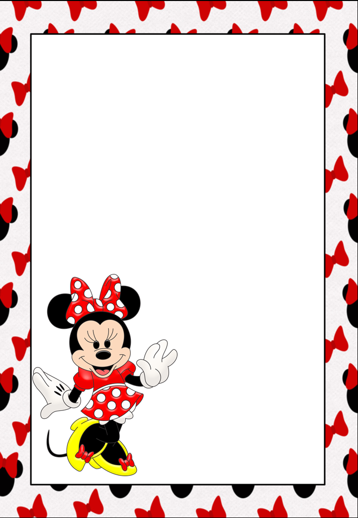 Minnie: Free Printable Frames, Invitations or Cards. - Oh My Fiesta! in ...