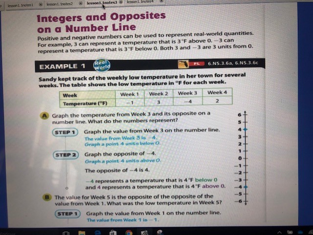 Mrs. Negron 6th Grade Math Class: Lesson 1.1 Identifying Integers and ...