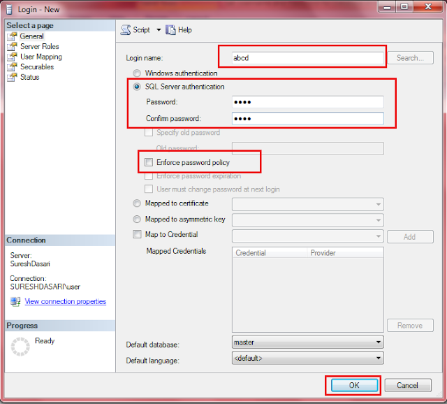 Set Username and Password for a database in SQL Server - ASP.NET,C#.NET ...