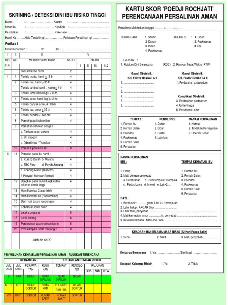 KARTU SKOR PUDJI ROCHJATI (KSPR)