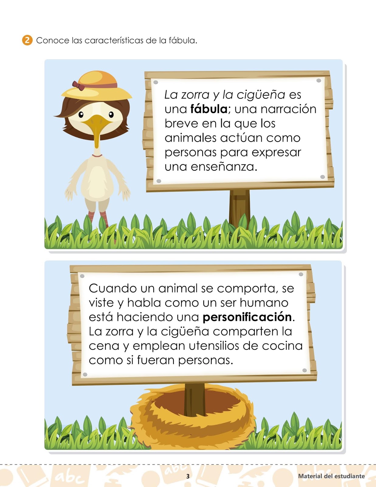 GUÍAS DE ACTIVIDADES SEGUNDO GRADO: LA FÁBULA 2