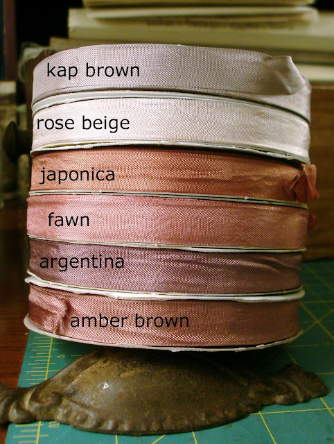 ~ The Feathered Nest ~: My very favorite shades of seam binding...