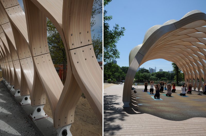 Architectural Design 8: Curvaceous Wood Pavilion - Studio Gang Architects