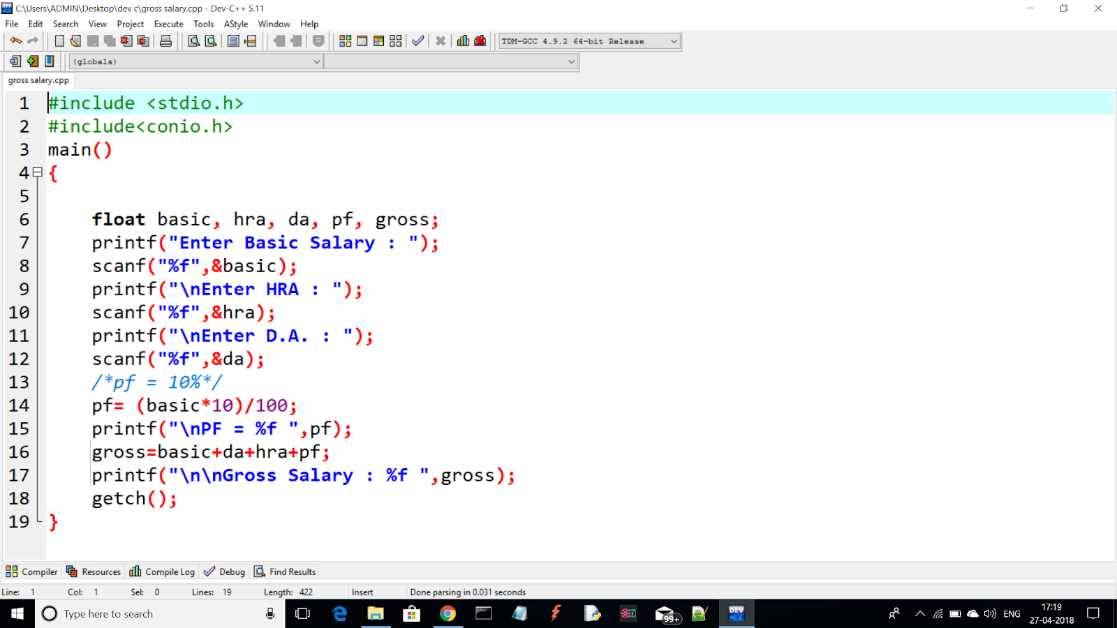 Calculate Gross Salary calculate-gross-salary